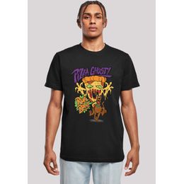 F4NT4STIC Damen T-Shirt "Scooby Doo Pizza Ghost Geist", schwarz, Gr. S, Obermaterial: 100% Baumwolle, Shirts, Herren,Premium
