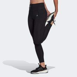 Damen Lauftights "RUNNING ESSENTIALS 7/8", schwarz, Gr. XS, adidas Performance, clean, Obermaterial: 85% Polyester, 15% Elasthan, Hosen