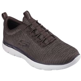 Skechers Herren Slip-On Sneaker "SUMMITS-", Gr. 40, braun, Textil, Schuhe, Slipper, Freizeitschuh, Halbschuh mit Elastic Schn&uuml;rsenkel