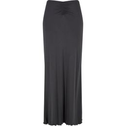 Karl Kani Damen Sommerrock "Karl Kani Karl Kani Small Metal Plate Long Skirt"schwarz, Gr. XS, unifarben, 64% Modal, 36% Polyester, R&ouml;cke