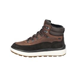 Geox Herren Schn&uuml;rstiefelette "Geox Stiefelette Veloursleder/Textil", Gr. 46coffee, Textil, Veloursleder, Schuhe