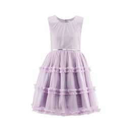 happy girls Kinder Sommerkleid "M&auml;dchenkleid"lila, Gr. 116, Stoff, 100% Polyester, Kleider