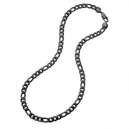 True Rebels Herren Kette mit Anh&auml;nger "TR304", 60cm, Edelstahl, schwarz, Edelstahl, Halsketten
