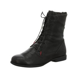 Think! THINK Damen Schn&uuml;rstiefelette "Think Stiefelette Nappaleder", Gr. 37,5schwarz, Nappaleder, Schuhe