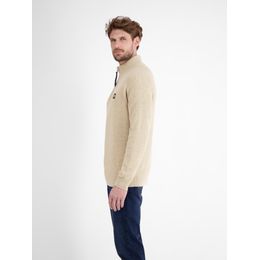 Lerros Herren Strickpullover "Lerros Herren-Stricktroyer"tender beige melange, Gr. M, 100% Baumwolle, Pullover