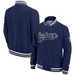 Fanatics Damen Bomberjacke "Fanatics Jacke New York Yankees Sateen v3", blau, Gr. XL, Popeline;Jersey, 100% Polyester, Jacken