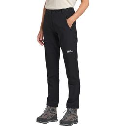 Jack Wolfskin Damen Outdoorhose "ANDUR PANTS W", schwarz, Gr. 46, Oberstoff: 70% POLYAMID, 20% POLYAMID, 10% ELASTHAN; Kontrastmaterial 1: 91%