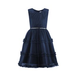 happy girls M&auml;dchen Sommerkleid "M&auml;dchenkleid"navy, Gr. 122, Stoff, 100% Polyester, Kleider