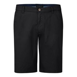 Bugatti Herren Bermudas290, schwarz, Gr. 46, unifarben, 98% Baumwolle, 2% Elasthan, Hosen, im l&auml;ssigen Stil