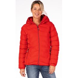 LPO Damen Steppjacke "GILMOUR MELVILLE II Women", rot, Gr. 48, Web, 100% Polyester, Jacken, auch in Gro&szlig;en Gr&ouml;&szlig;en erh&auml;ltlich