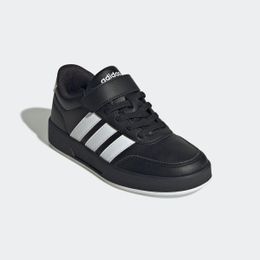 M&auml;dchen Sneaker "BREAKNET 3.0 KIDS", adidas Sportswear, Gr. 33, schwarz-wei&szlig;, Synthetik, Schuhe, f&uuml;r Kinder