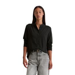Marc O'Polo MARC O'POLO Damen Blusenshirt "mit TENCEL Modal"schwarz, Gr. M, unifarben, Obermaterial: 48% Modal, 47% Baumwolle, 5% Elasthan, Shirts