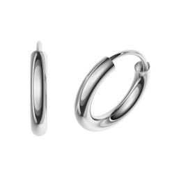 Firetti Damen Paar Creolen "Schmuck Geschenk Silber 925 2,5 mm breit", 15, Silber 925 (Sterlingsilber), silber, Silber 925 (Sterlingsilber),