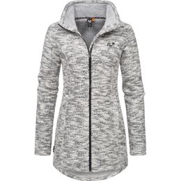 Ragwear Damen Strickjacke "Miram Melange", grau, Gr. S, Grobstrick, Obermaterial: 56% Baumwolle, 44% Polyester; Innenfutter: 100% Polyester,