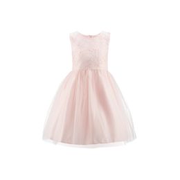 happy girls M&auml;dchen Sommerkleid "M&auml;dchenkleid", rosa, Gr. 146, Stoff, 100% Polyester, Kleider