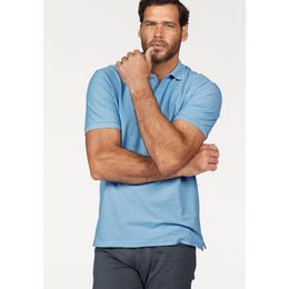 Herren Poloshirt, blau, Gr. M, Fruit of the Loom, Piqu&eacute;, Obermaterial: 100% Baumwolle, Shirts, Piqu&eacute;