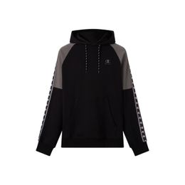 Champion Herren Kapuzensweatshirt "Sports-inspired Interlock Hoodie with Tape detailing"nbk, dgg, Gr. M, Obermaterial: 82% Baumwolle, 18% Polyester,