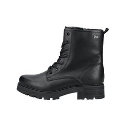 Mustang Shoes Damen Schn&uuml;rstiefelette "Mustang Shoes Stiefelette Lederimitat/Textil", Gr. 38, schwarz, Lederimitat, Textil, Schuhe
