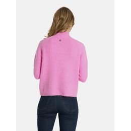 LIEBLINGSST&Uuml;CK LIEBLINGSST&Uuml;CK Damen Stehkragenpullover "BettaL"fresh rose, Gr. 42, Zopfmuster, clean, unifarben, Strick, Obermaterial: 52% Alpaka, 32% Polyamid, 13%