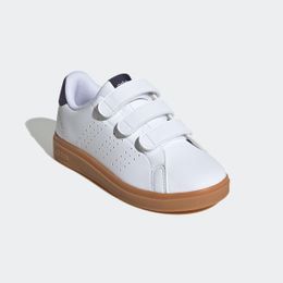 M&auml;dchen Klettschuh "ADVANTAGE BASE 2.0 KIDS", adidas Sportswear, Gr. 33, wei&szlig;, Synthetik, Schuhe, Design auf den Spuren des adidas Stan Smith, f&uuml;r
