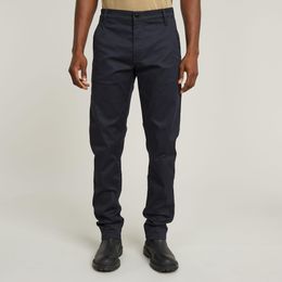 G-Star Raw G-STAR Herren Chinohose "Morry Tapered Chino", blau, Gr. 31, unifarben, Twill, Obermaterial: 97% Baumwolle, 3% Elasthan, Hosen, mit Paspeltaschen