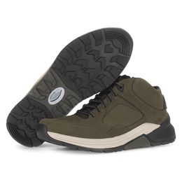 Herren Sneaker, Gabor Rollingsoft, Gr. 8khaki, Nubukleder, Schuhe, Freizeitschuh, Halbschuh, Schn&uuml;rer in Bequemweite G (= weit)