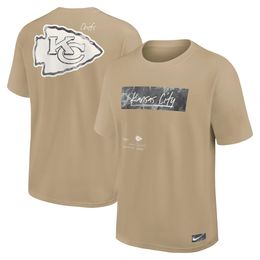 Nike Damen T-Shirt "Nike T-Shirt Kansas City Chiefs Nike Max 90", braun, Gr. M, 100% Baumwolle, Shirts