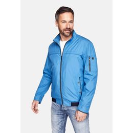 Cabano Herren Outdoorjacke, blau, Gr. 62, unifarben, 100% Polyester, Jacken, mit wasserabweisender Funktion