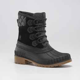 Kamik Damen Snowboots "SIENNAMIDS", Gr. 38, schwarz, Leder, Schuhe, wasserdicht, w&auml;rmend, Winterstiefel