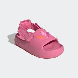 M&auml;dchen Badesandale "ADIFOM KIDS ADILETTE", adidas originals, Gr. 33, rosa, Synthetik, Textil, Schuhe, f&uuml;r Kinder