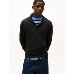 Tommy Jeans Herren Polokragenpullover "TJM ESSENTIAL POLO"schwarz, Gr. XXXL, Strick, Obermaterial: 100% Baumwolle, Pullover, slim fit, Feinstrick