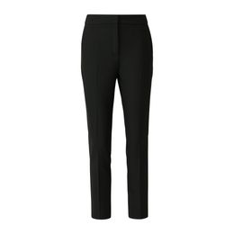 Stoffhose s.Oliver BLACK LABEL, Damen, Gr. 38, N-Gr, schwarz, Web, Obermaterial: 62% Polyester, 33% Viskose, 5% Elasthan. Futter: 100% Polyester, unifarben, schmal lang, Hosen Stoffhose, mit schmalem Bein, Viskose-Stretch