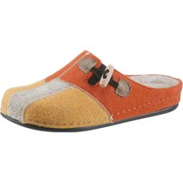 Damen Pantoffel orange Gr&ouml;&szlig;e 37
