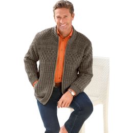 Marco Donati Herren Strickjacke schilf-meliert Gr&ouml;&szlig;e 50