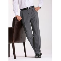 CR&Eacute;ATION L Damen Bundfaltenhose silbergrau-meliert Gr&ouml;&szlig;e 56