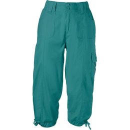 CR&Eacute;ATION L Damen Caprihose mit weitenverstellbarem Saum petrol Gr&ouml;&szlig;e 50