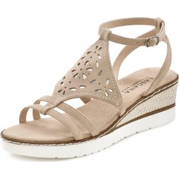Lascana Damen Sandalette beige Gr&ouml;&szlig;e 39