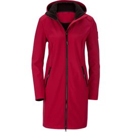 CR&Eacute;ATION L Damen Softshelljacke mit Gummizug im R&uuml;cken rot Gr&ouml;&szlig;e 18