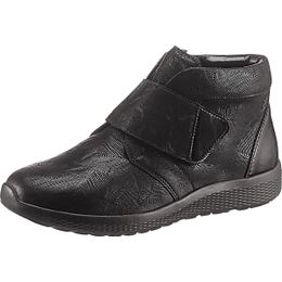 Waldl&auml;ufer Damen Stiefelette schwarz-gemustert Gr&ouml;&szlig;e 6,5