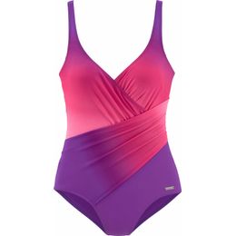 Lascana Damen Badeanzug lila-pink Gr&ouml;&szlig;e 38C