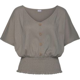Lascana Damen V-Shirt khaki Gr&ouml;&szlig;e 32/34