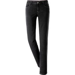 Ascari Damen Stretch-Jeans in R&ouml;hren-Form schwarz Gr&ouml;&szlig;e 46