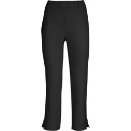 Damen 7/8-Hose in Bengalin-Qualit&auml;t schwarz Gr&ouml;&szlig;e 54