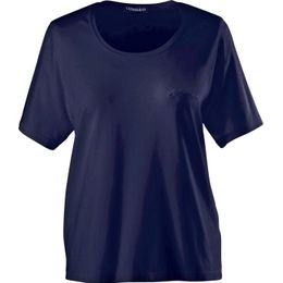 Damen Sportshirt mit Stickerei marine + t&uuml;rkis Gr&ouml;&szlig;e 40/42