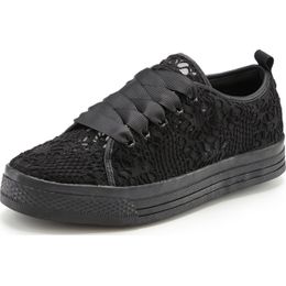 Lascana Damen Sneaker schwarz Gr&ouml;&szlig;e 36