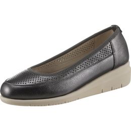 Damen Slipper in Metallicfarben grau-metallic Gr&ouml;&szlig;e 38