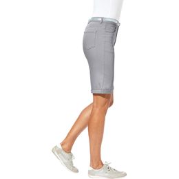 CR&Eacute;ATION L Damen Jeansbermudas mit Gratis-G&uuml;rtel grey denim Gr&ouml;&szlig;e 36