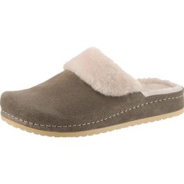 MUBB Damen Pantoffel grau Gr&ouml;&szlig;e 37
