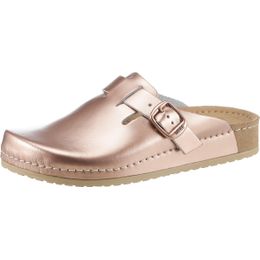 MUBB Damen Clog mit weicher Polsterung ros&eacute;goldfarben Gr&ouml;&szlig;e 38