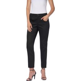 Heine Damen Stretch-Hose mit runden Taschen schwarz Gr&ouml;&szlig;e 40